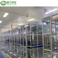 China Modular Cleanroom Booth Stainless Steel Frame Acrylic Panels ISO Class 5-8 1500x2000mm for sale
