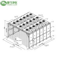 China Modular Hard Wall Clean Room ISO GMP Dust Free Clean Booth with H14 HEPA Filter 220V 50Hz for sale