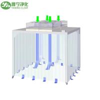 China YANING GMP Modular Soft Wall Clean Booth Portable Laminar Air Flow Clean Room 1500mm for sale