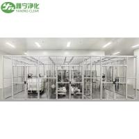 China YANING GMP Modular Soft Wall Clean Booth Portable Laminar Air Flow Clean Room 1500mm for sale