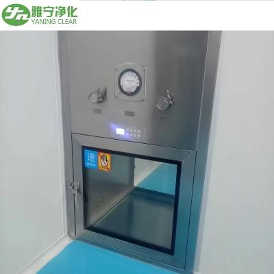 China YANING Stainless Steel Dynamic Pass Box 500x500x500mm Clean Room Transfer Equipment ISO 5 for sale