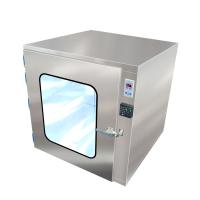 China 304 Stainless Steel Static Pass Box with Fingerprint Unlock 600x600x600mm Clean Room Transfer for sale