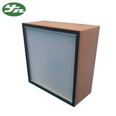 China Wooden Frame Deep Pleated HEPA Filter Paper Separator 1500m³h Air Volume for Clean Room for sale