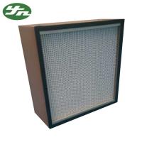 China Wooden Frame Deep Pleated HEPA Filter Paper Separator 1500m³h Air Volume for Clean Room for sale