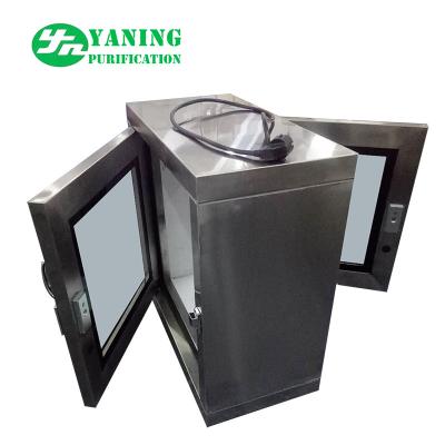 China Stainless Steel Air Shower Pass Box Clean Room Transfer 500x500mm 220V for sale