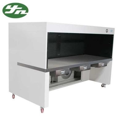 China Horizontal Laminar Clean Bench Airflow Hood Powder Coating Steel 3 Person 1000mm for sale