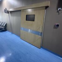 China Yaning Medical Airtight Automatic Sliding Door 40mm Thickness Aluminum Honeycomb Core Hospital Use for sale