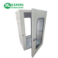 China High Pass Thru Cleanroom Pass Box with Mechanical Interlock - 500-800mm Sizes, 220V Powder Coated Steel for sale