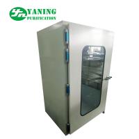 China High Pass Thru Cleanroom Pass Box with Mechanical Interlock - 500-800mm Sizes, 220V Powder Coated Steel for sale