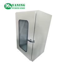 China High Pass Thru Cleanroom Pass Box with Mechanical Interlock - 500-800mm Sizes, 220V Powder Coated Steel for sale