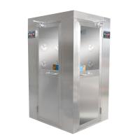China ISO 5 Cleanroom Air Shower 1290mm Width HEPA Filter 304 Stainless Steel Electronic Interlock for sale