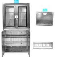 China SUS304 Stainless Steel Medical Cabinet with Adjustable Board for Operating Theater 1200x500x1800mm for sale