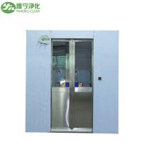 China Stainless Steel Cleanroom Air Shower HEPA Filter 99.99% 25m/s Air Velocity Interlock Door for sale
