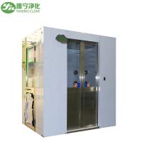 China Stainless Steel Cleanroom Air Shower HEPA Filter 99.99% 25m/s Air Velocity Interlock Door for sale