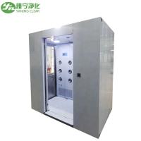 China Stainless Steel Cleanroom Air Shower HEPA Filter 99.99% 25m/s Air Velocity Interlock Door for sale