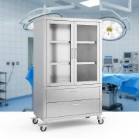 China SUS304 Stainless Steel Medical Cabinet with Adjustable Board for Operating Theater 1200x500x1800mm for sale
