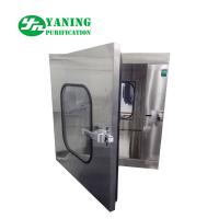 China Mechanical Interlock Cleanroom Pass Box Common Interlocking Pass Thru Full Stainless Steel for sale