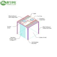 China Custom Size SUS304 Stainless Steel Clean Booth with HEPA Filter 99.99% Efficiency 220V for sale
