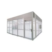 China ISO5 Class 100 Stainless Steel Frame Modular Clean Room Booth 1500x2000mm Custom Size for sale