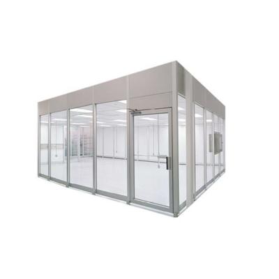 China ISO5 Class 100 Stainless Steel Frame Modular Clean Room Booth 1500x2000mm Custom Size for sale