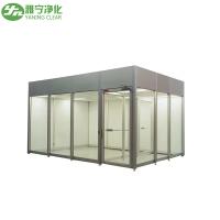 China ISO5 Class 100 Stainless Steel Frame Modular Clean Room Booth 1500x2000mm Custom Size for sale