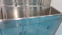 China Stainless Steel 304 Foot Operated Hand Wash Sink 1000mm for Hospital Surgical Rooms for sale