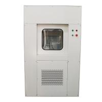 China Air Shower Pass Through Chamber with Lift Door 600x600x600mm 220V Cleanroom Transfer Box for sale