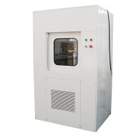 China Air Shower Pass Through Chamber with Lift Door 600x600x600mm 220V Cleanroom Transfer Box for sale