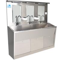 China YANING Stainless Steel Hands Free Hand Wash Sink 600mm for Hospital Operating Theatre Scrub Station for sale