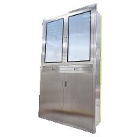 China 304 Stainless Steel Operating Room Cabinet Double Open Door Customizable Size 1800x500x1800mm for sale