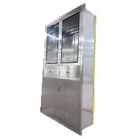 China 304 Stainless Steel Operating Room Cabinet Double Open Door Customizable Size 1800x500x1800mm for sale