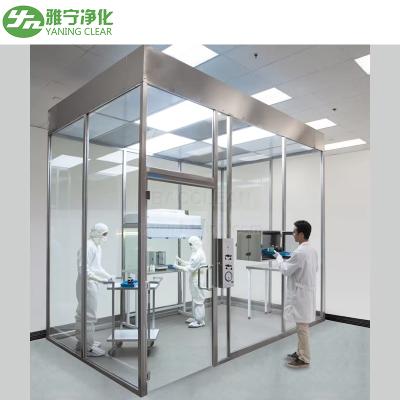 China Modular Quick-Assembly Laminar Flow Clean Room Booth with HEPA H14 Filter and 304 Stainless Steel Construction for sale