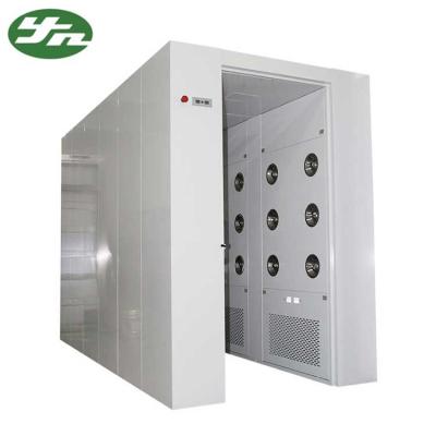 China 5 Meter Cleanroom Air Shower Tunnel 62dB Noise Powder Coating Steel Shell 380V for sale