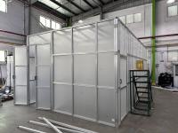 China Modular Hardwall Cleanroom Booth with Rock Wool Sandwich Panel and HEPA H14 Filtration for ISO Class 7 for sale
