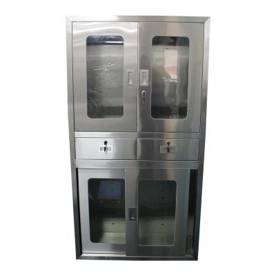 China Stainless Steel Medical Cabinet 1.0mm Thick Hospital Instrument Cabinet HB-I-II-III for sale