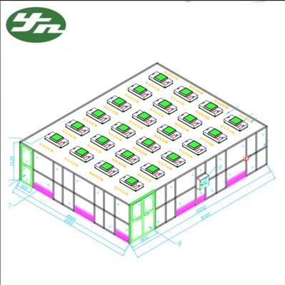 China ISO 6 Clean Booth SS304 Frame Acrylic Wall 99.999% Efficiency 2400mm Height for Nutrition for sale