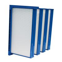 China YANING V-Bank HEPA Filter 610x610x295mm 3200m3/h High Air Flow W-Type for Industrial HVAC for sale