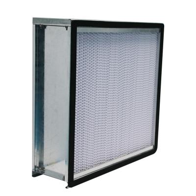 China 24x24x12 Deep Pleat HEPA Air Filter Galvanized Steel Frame 292mm Thickness 99.997% Efficiency for sale