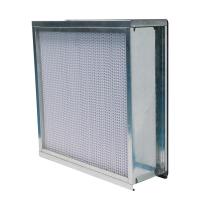 China 24x24x12 Deep Pleat HEPA Air Filter Galvanized Steel Frame 292mm Thickness 99.997% Efficiency for sale