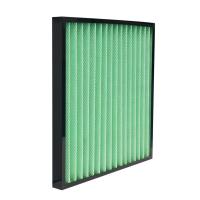 China Mini Pleated Industrial Air Filters G4 Efficiency 592x592x21mm Plastic Frame for sale