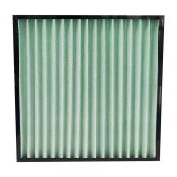 China Mini Pleated Industrial Air Filters G4 Efficiency 592x592x21mm Plastic Frame for sale