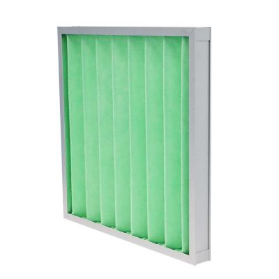 China Folded Box Type Pre Air Filter G4 Efficiency 90-95% with Aluminum Alloy Frame 287x490mm to 592x592mm for sale