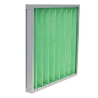 China Folded Box Type Pre Air Filter G4 Efficiency 90-95% with Aluminum Alloy Frame 287x490mm to 592x592mm for sale