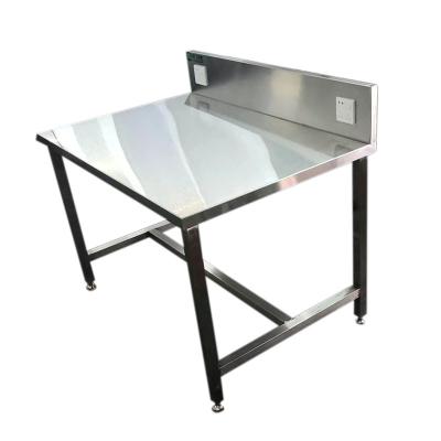 China Stainless Steel Power Socket Work Table 1500×600×850mm Heavy Duty for Clean Rooms for sale
