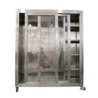 China Stainless Steel Static Garment Cubicle 1500×650×2200mm with 100 Class HEPA Filter for Clean Rooms for sale