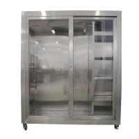 China Stainless Steel Static Garment Cubicle 1500×650×2200mm with 100 Class HEPA Filter for Clean Rooms for sale