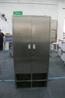 China SUS304 1.2mm Stainless Steel Clean Room Shoe Cabinet with High Elongation for Industrial Garment Storage for sale