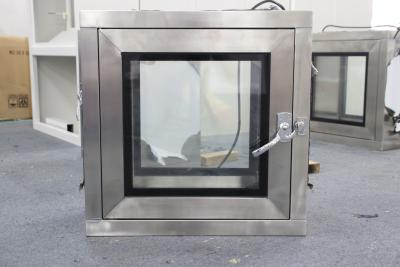 China 304 Stainless Steel Electromagnetic Interlock Static Pass Through Box 500-800mm Work Zone 220V Clean Room Transfer for sale