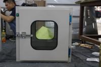 China Powder Coating Steel Cleanroom Pass Box with UV Lamp Sterilization 230V 600x600x600mm for sale