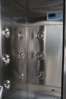 China L Type Cleanroom Air Shower Right Left Turn Door Photoelectric Sensor 25m/s for sale